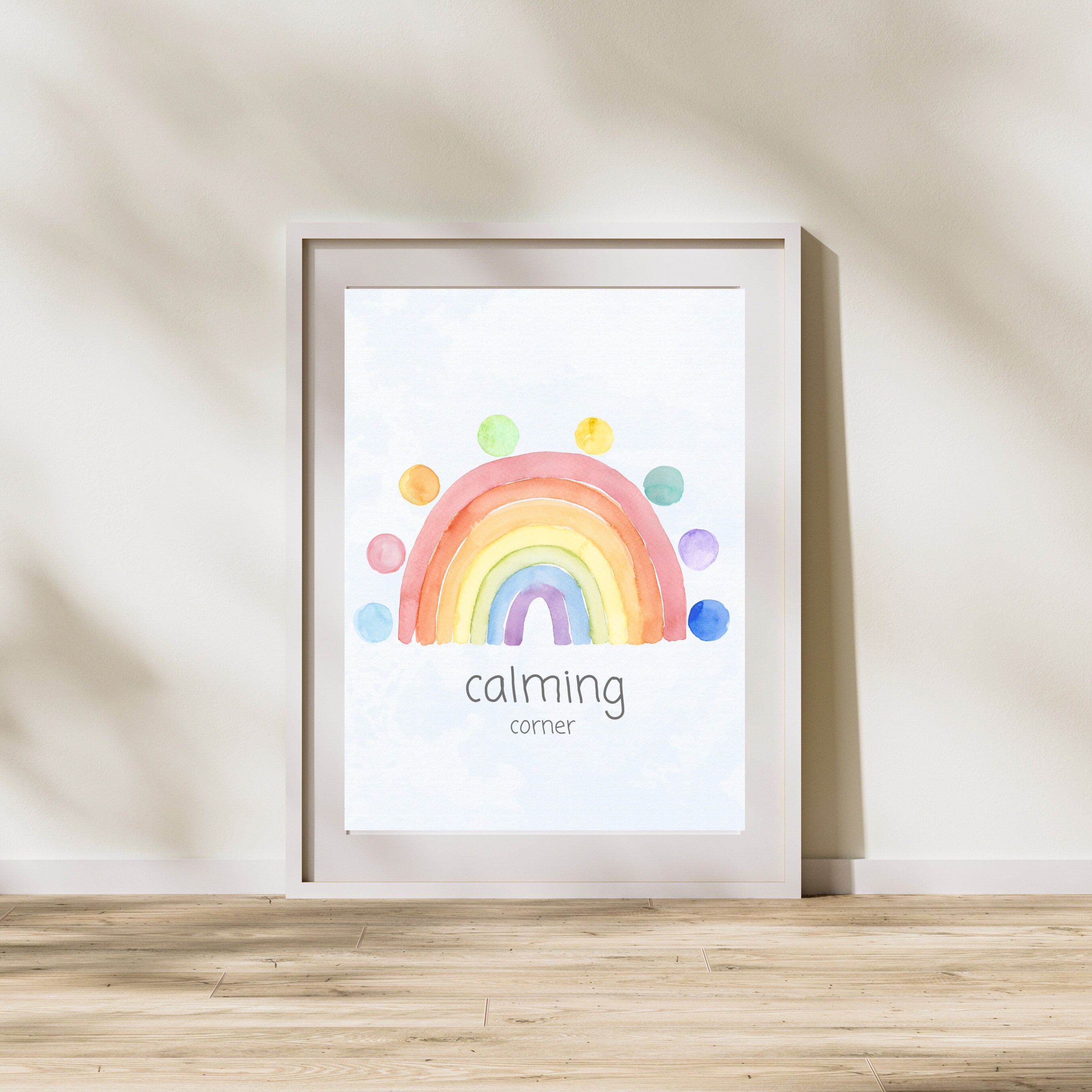 Rainbow Classroom Wall Decor, Calming Corner Poster, Coping Skills ...
