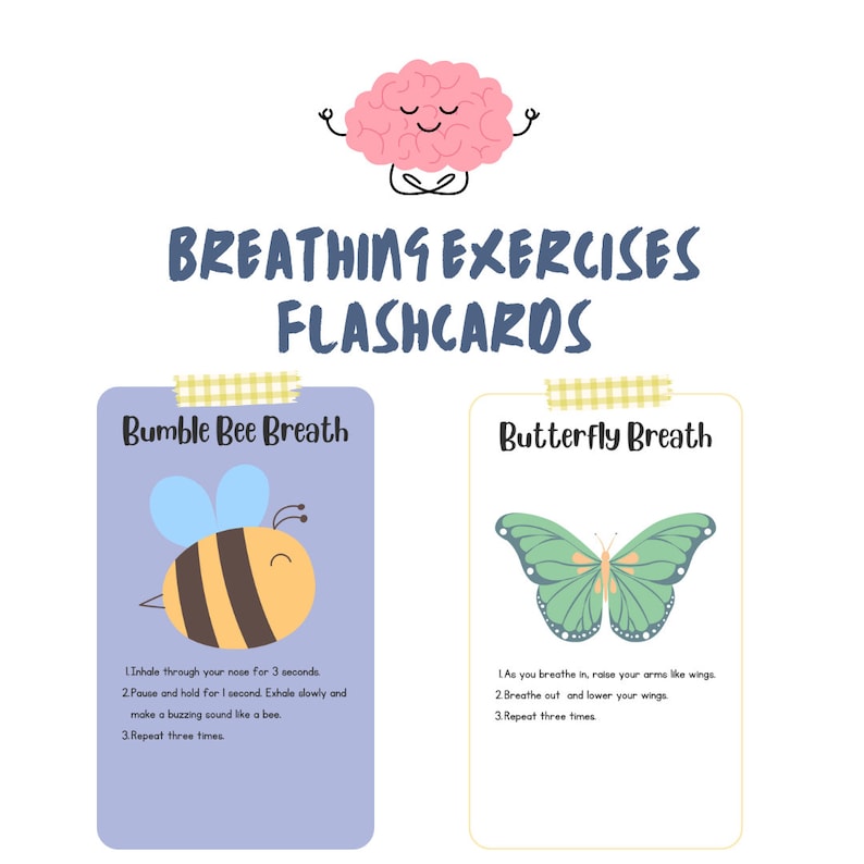 Mindful Breathing Activities for Kids|techniques for Breathing Cards ...