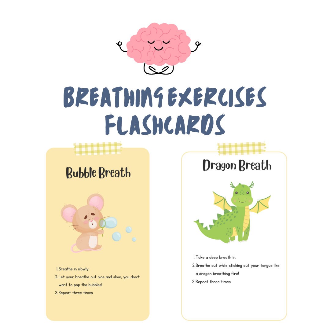 Mindful Breathing Activities for Kids|techniques for Breathing Cards ...