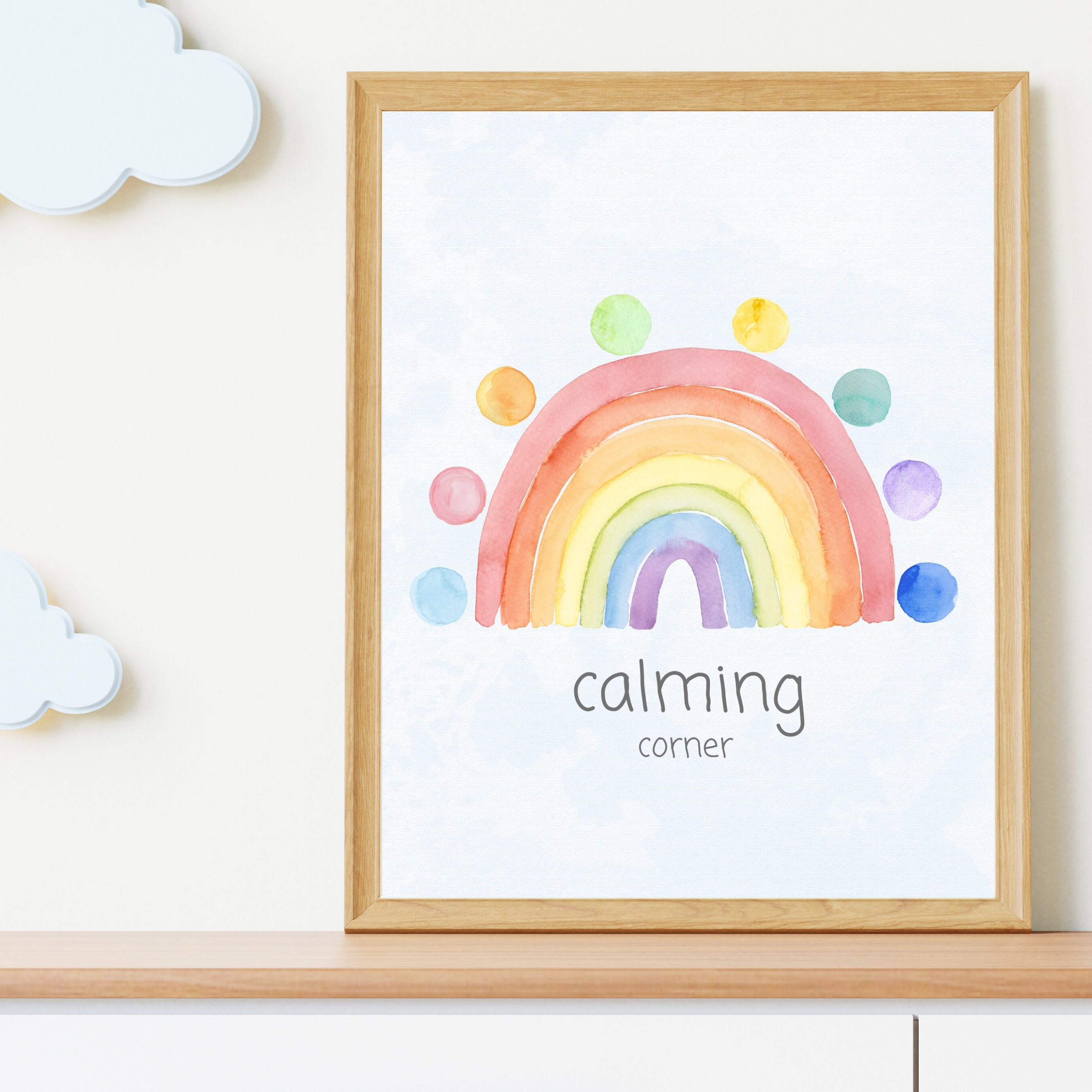 Rainbow Classroom Wall Decor, Calming Corner Poster, Coping Skills ...