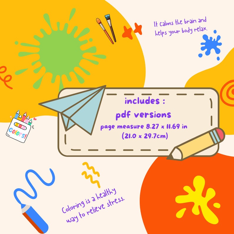 Mindful Coloring Pages, Printable Coloring Page, Kids Coloring Page ...