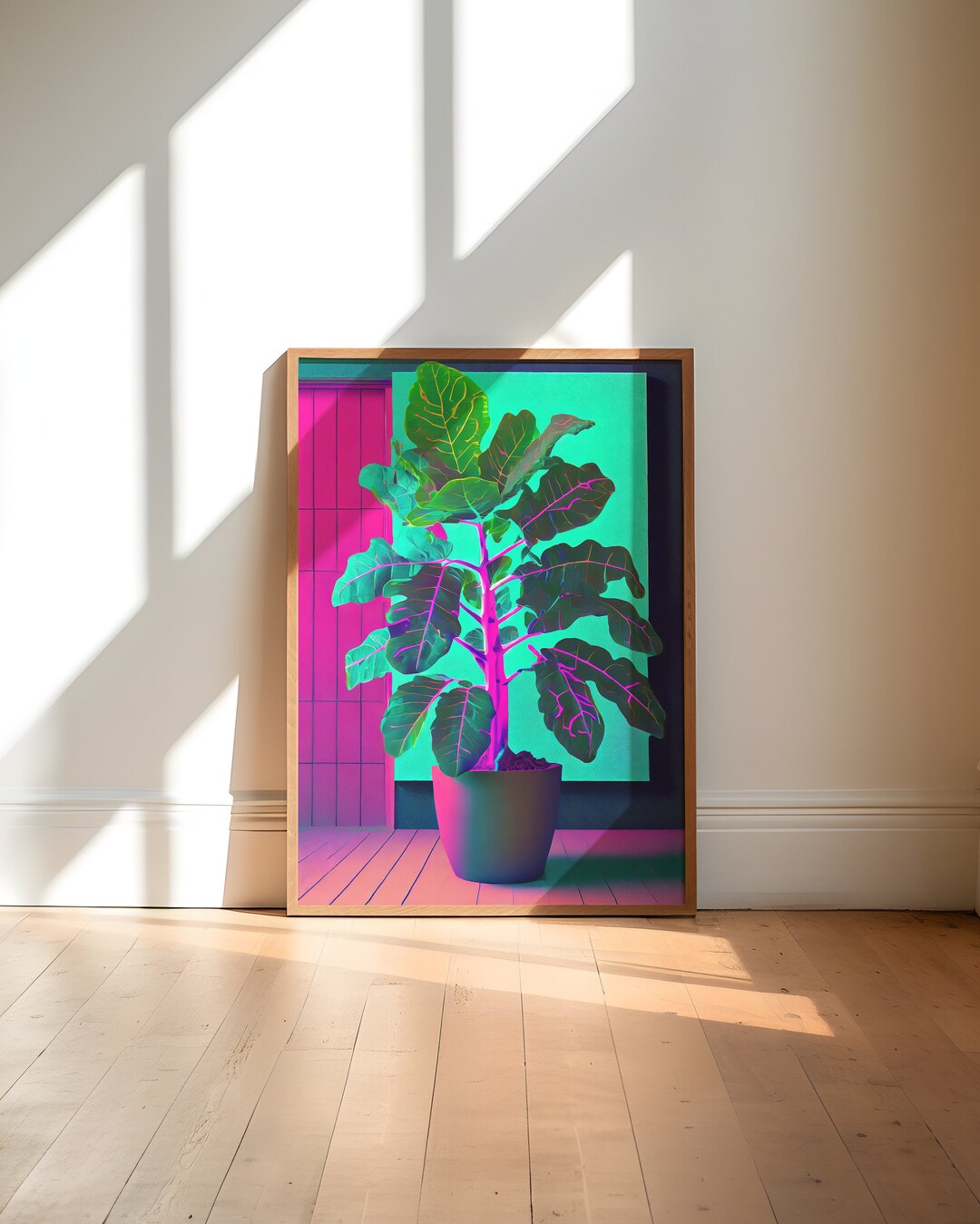 Printable Fiddle Leaf Fig Tree Art, Fiddle Leaf Fig Tree Print, Fiddle ...