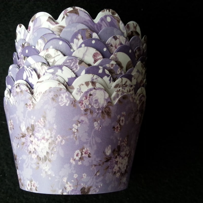 Purple Cupcake Liner - Etsy