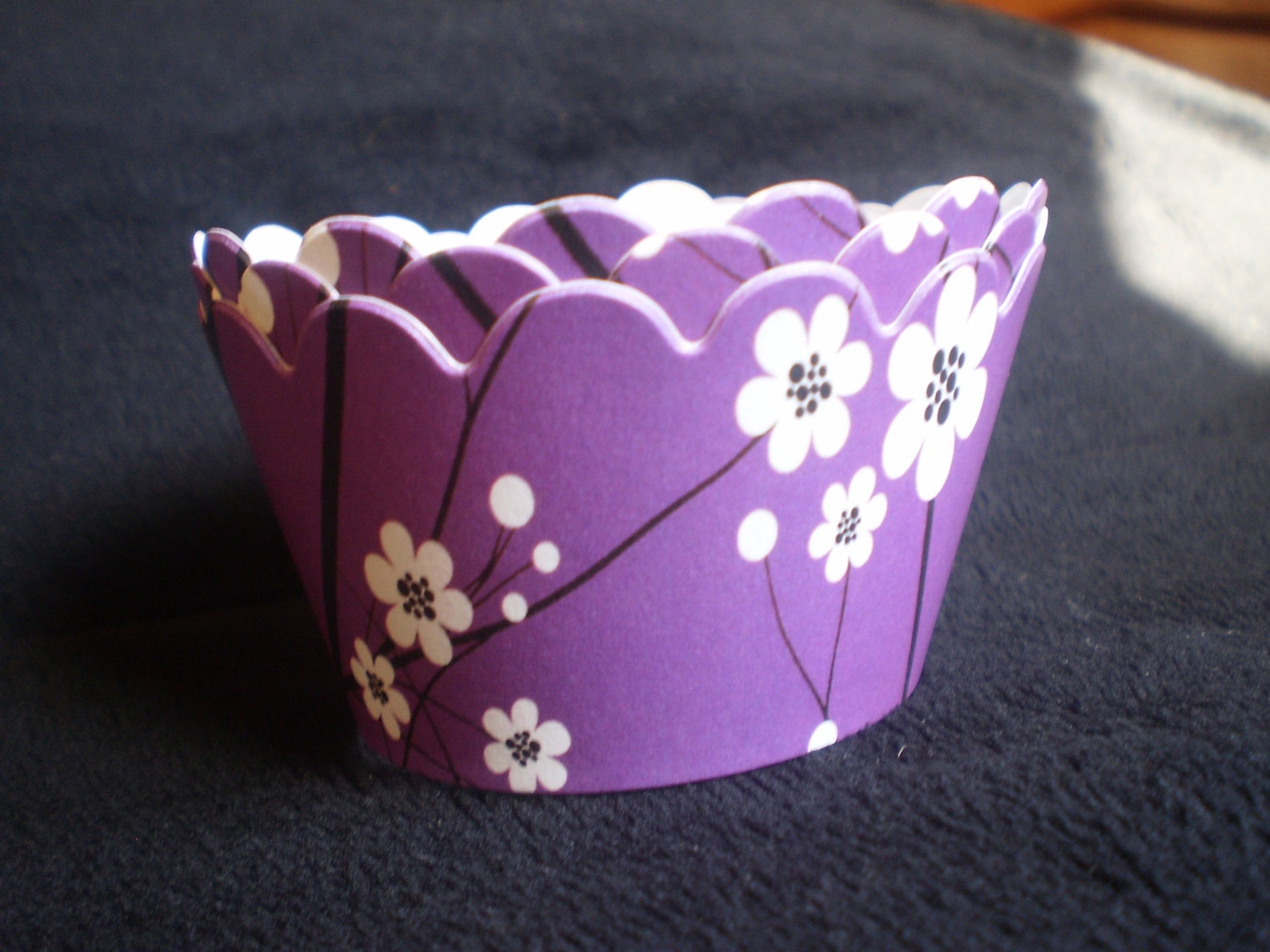 Custom Cherry Blossom Cupcake Wrappers 12 - Etsy