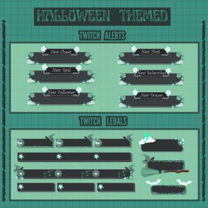 Halloween Twitch Overlay Halloween Themed Stream Package for Twitch ...