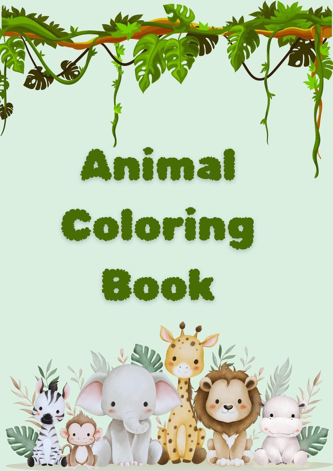 50 Printable Animal Coloring Pages for Kids | Digital Download | Fun ...