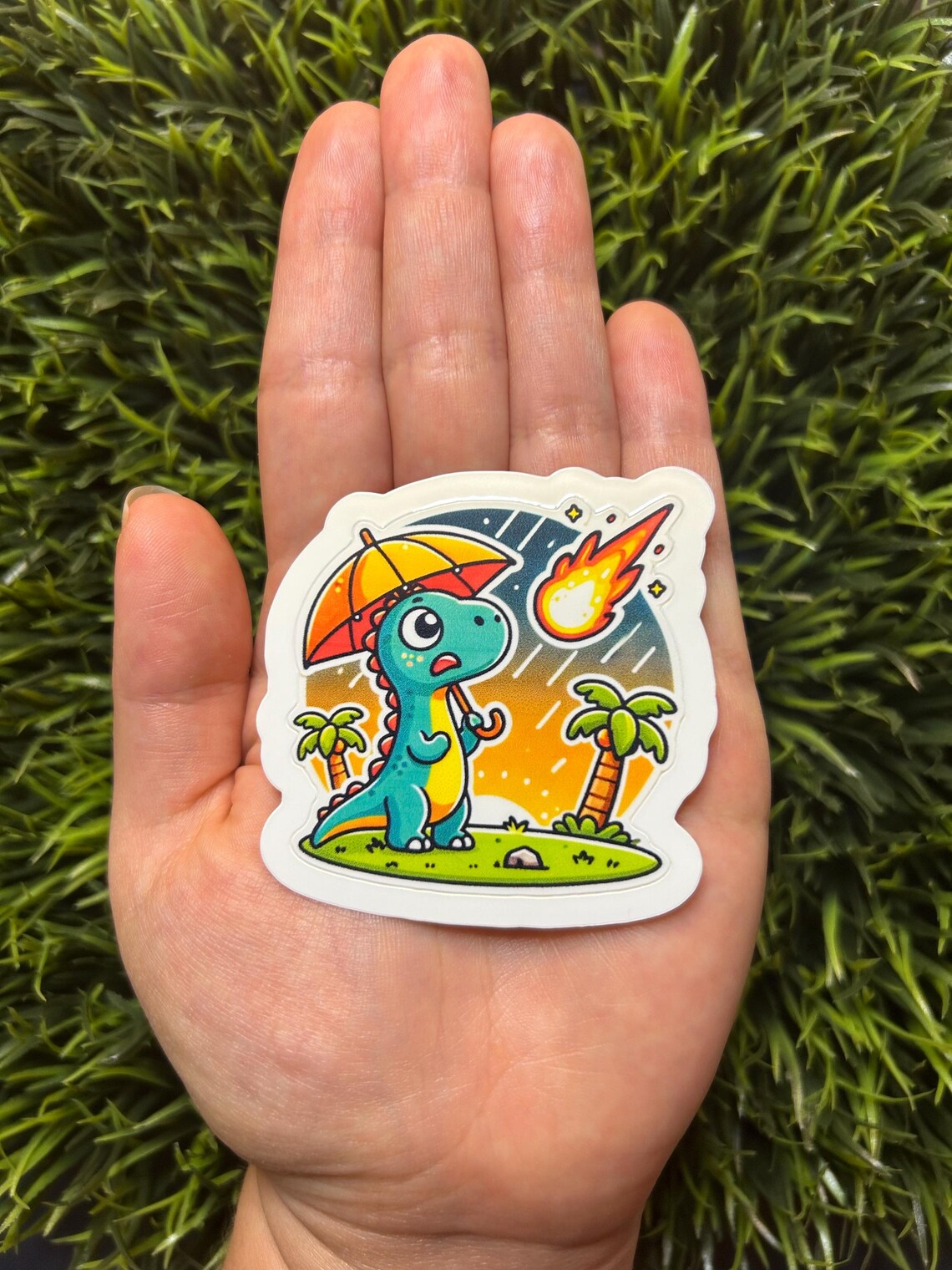 Doomsday Dino, the End of an Era, Funny Sticker - Etsy