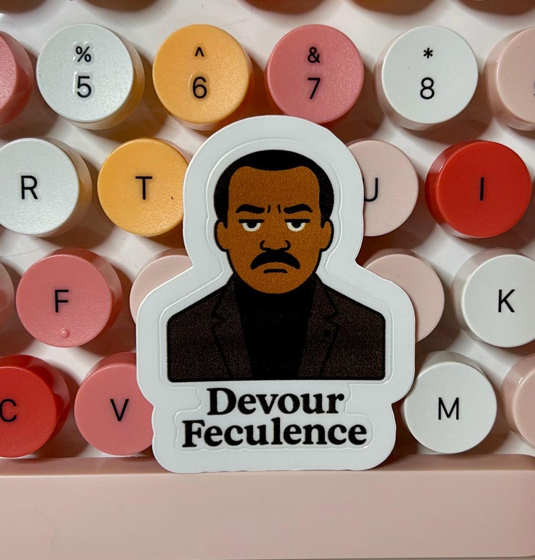 Severance Sticker – “devour Feculence” | Mr. Milchick Inspired Quote ...