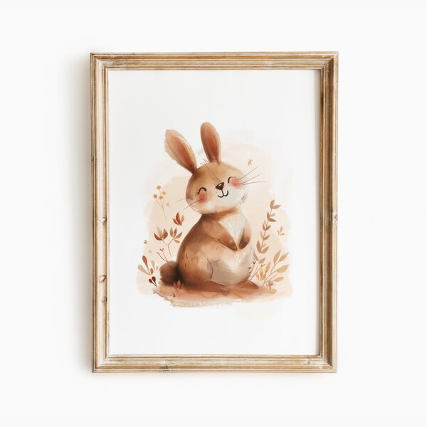 Cute Bunny Print - Etsy