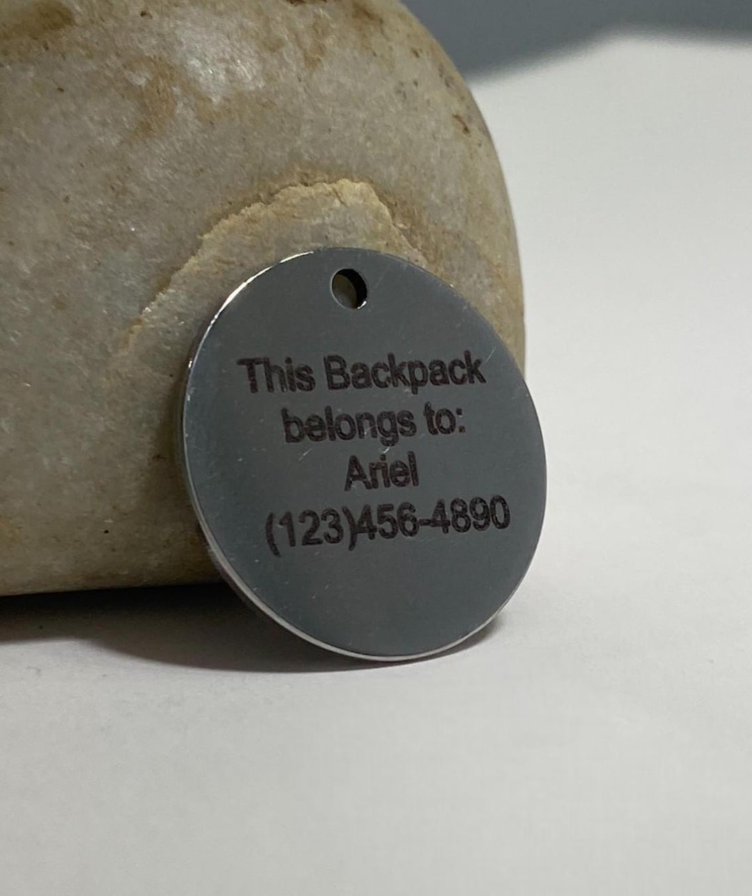This Backpack Belongs to on 20mm Stainless Steel Round Charm - Etsy
