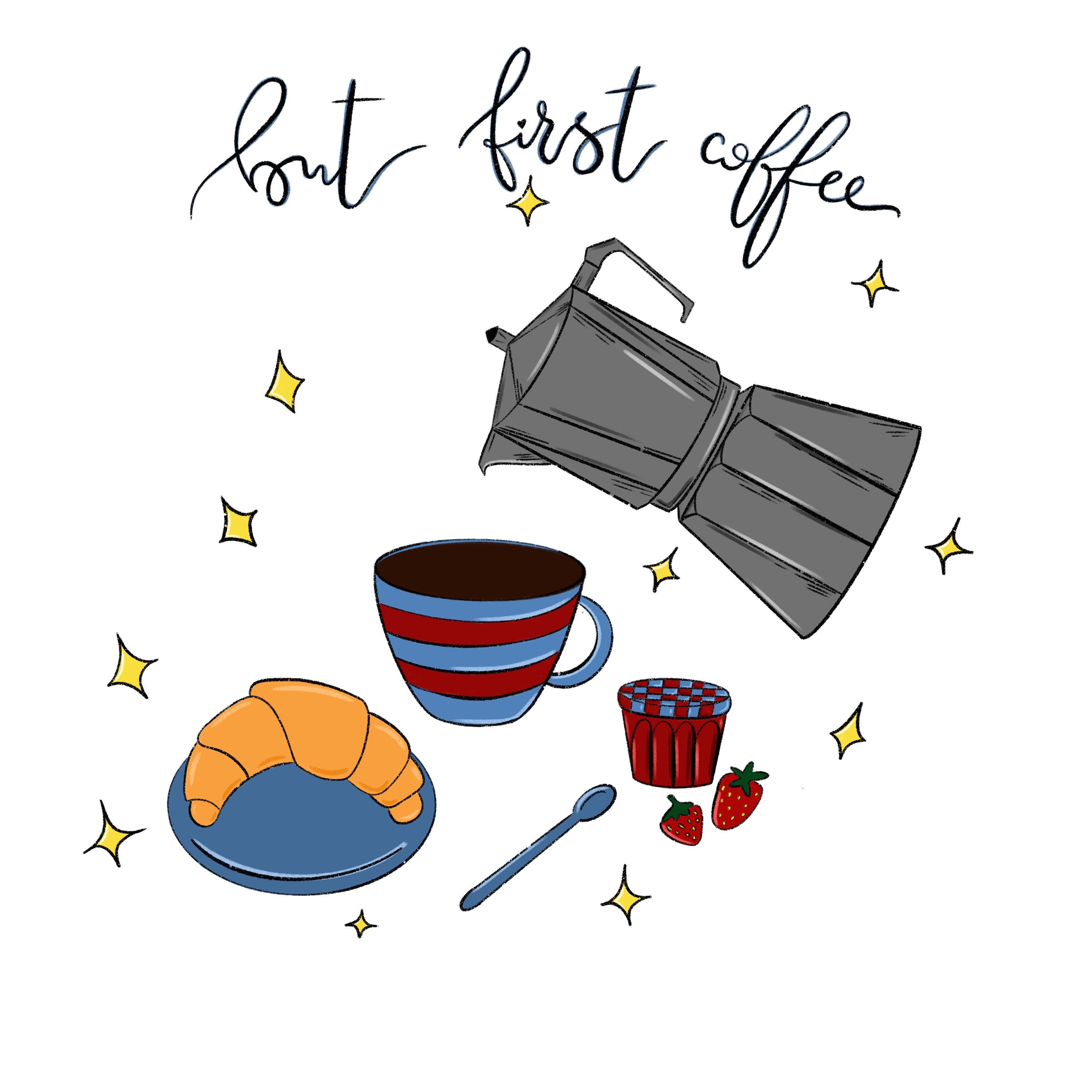 Slow Coffee Club Coloring Pages - Etsy