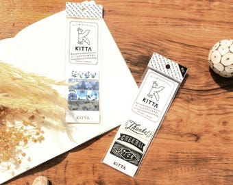 King Jim, Hitotoki, KITTA Pre-cut Washi Tape, 21mm 30 Sheets, Wide Mirror, Label Sticker ...