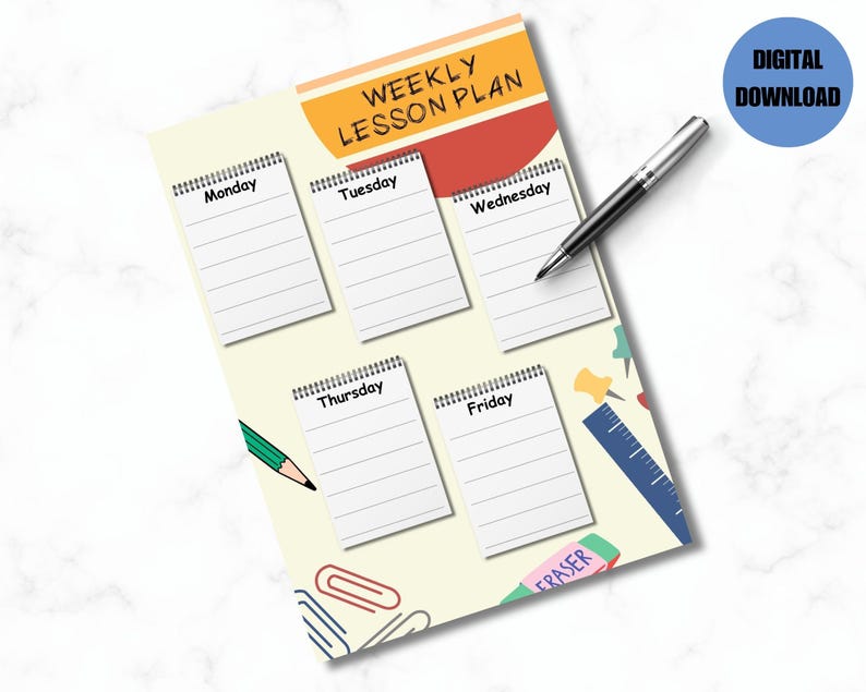 Weekly Lesson Plan | Lesson Plan | Printable Lesson Plan | Lesson Plan ...