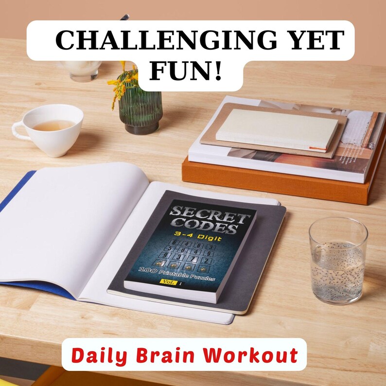 Printable Secret Code Puzzles: Brain Teaser Game (digital Download A4 ...