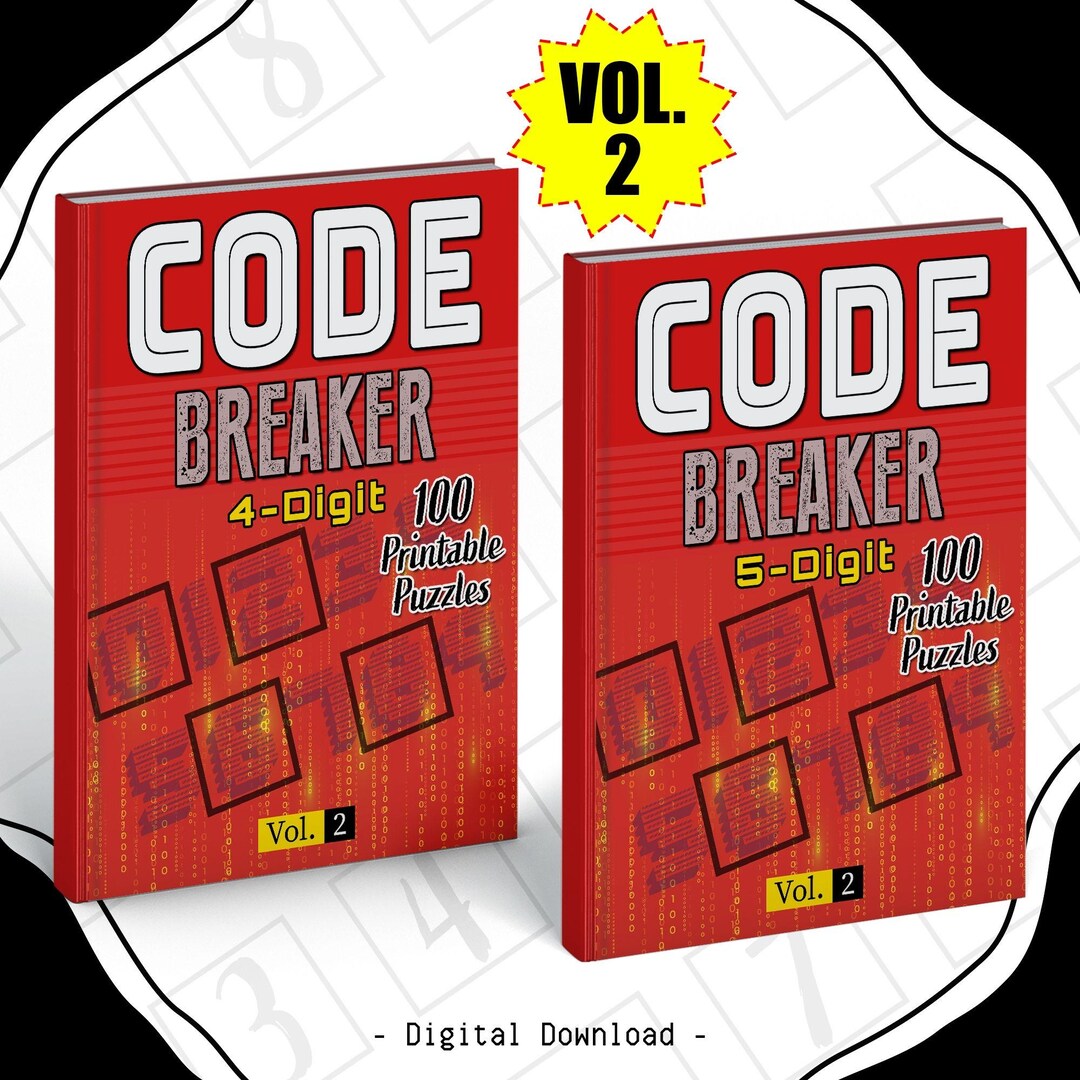Printable Code Breaker Puzzles: Brain Teaser Game (digital Download A4 ...