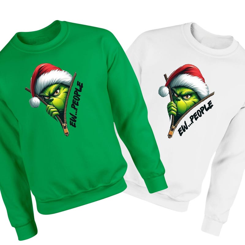 Grinch Jumper - Etsy UK