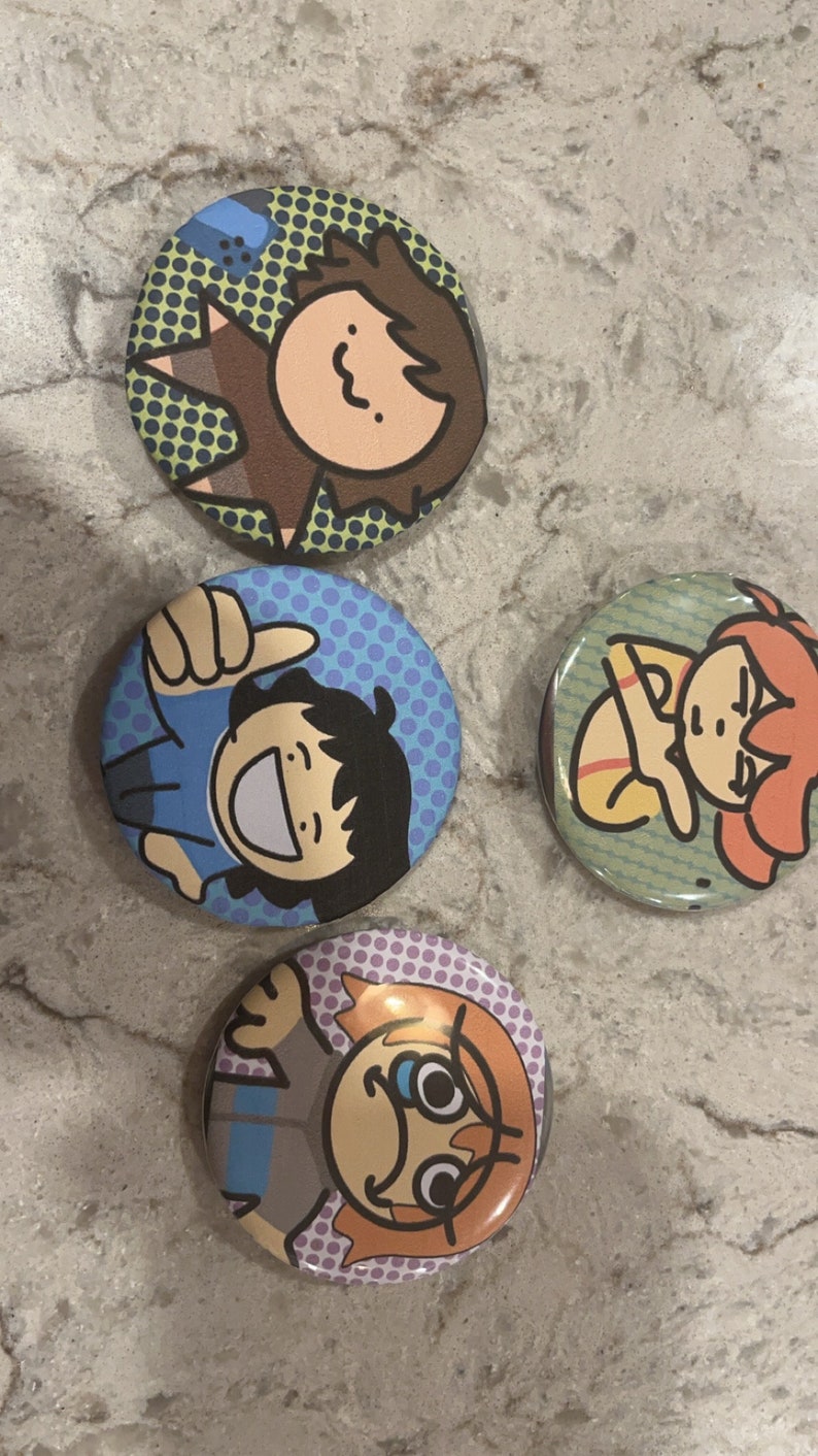 Scott Pilgrim Pin/button Set of Four - Etsy