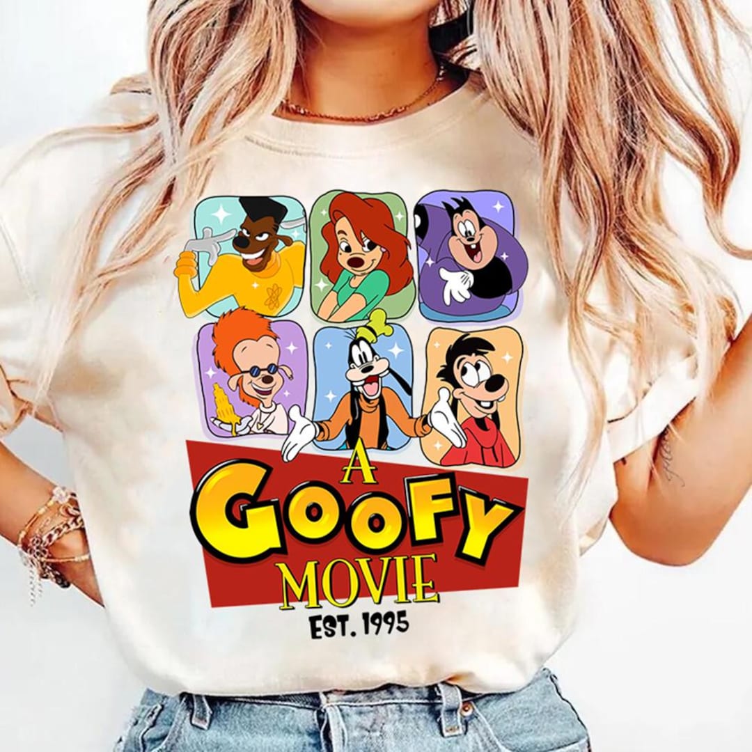 Retro A Goofy Movie Est 1995 Characters Group Shot Shirt, Max Roxanne ...