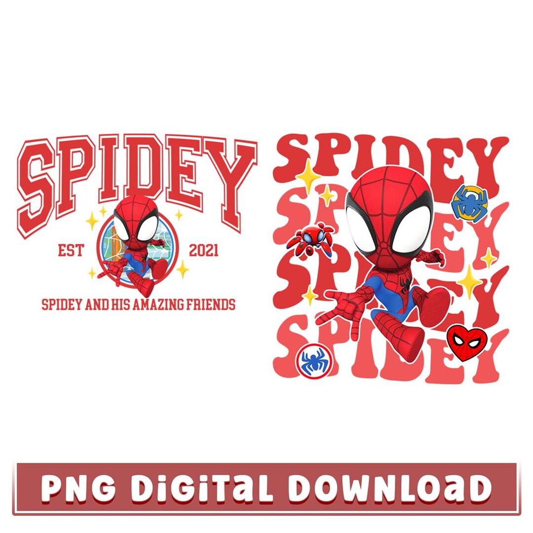 Spidey and His Amazing Friends PNG, Custom Spidey Family Matching Png ...