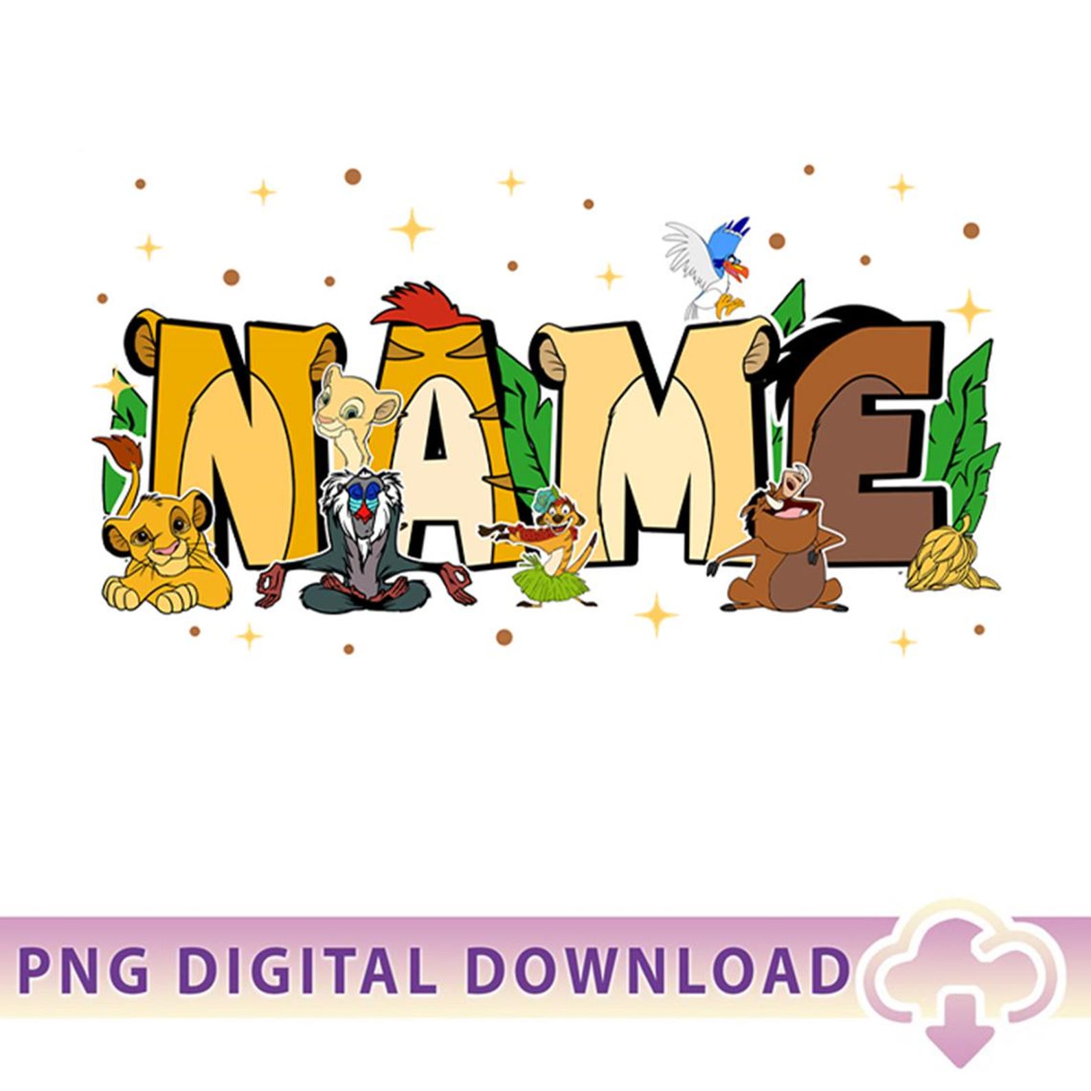 Personalized Lion King Family Matching PNG, Disneyland the Lion King ...