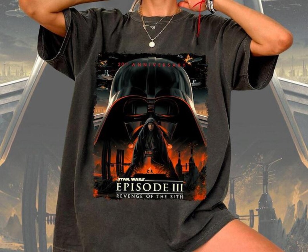 Starwars Revenge of the Sith T-shirt, Darth Vader Big Face Tshirt ...