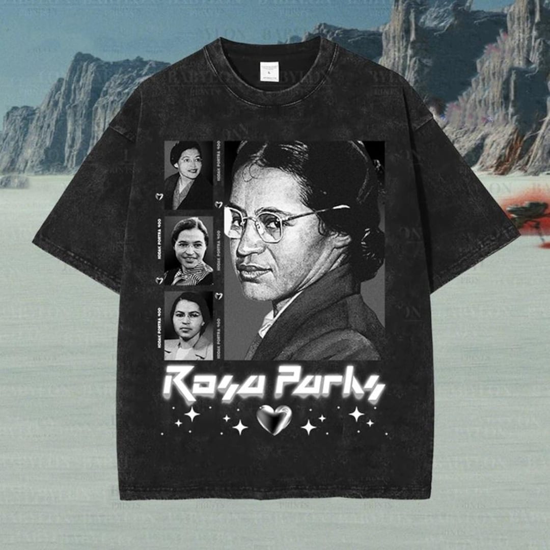 Rosa Parks Inspirational Shirt, Civil Rights Icon Shirt, Bold Tribute ...
