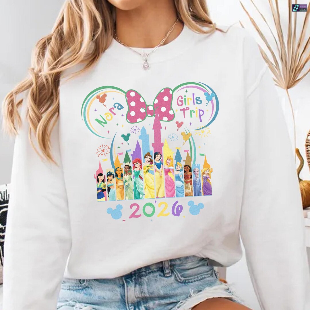 Personalized Disneyland Girl Trip 2026 Comfort Colors Shirt, Custom ...