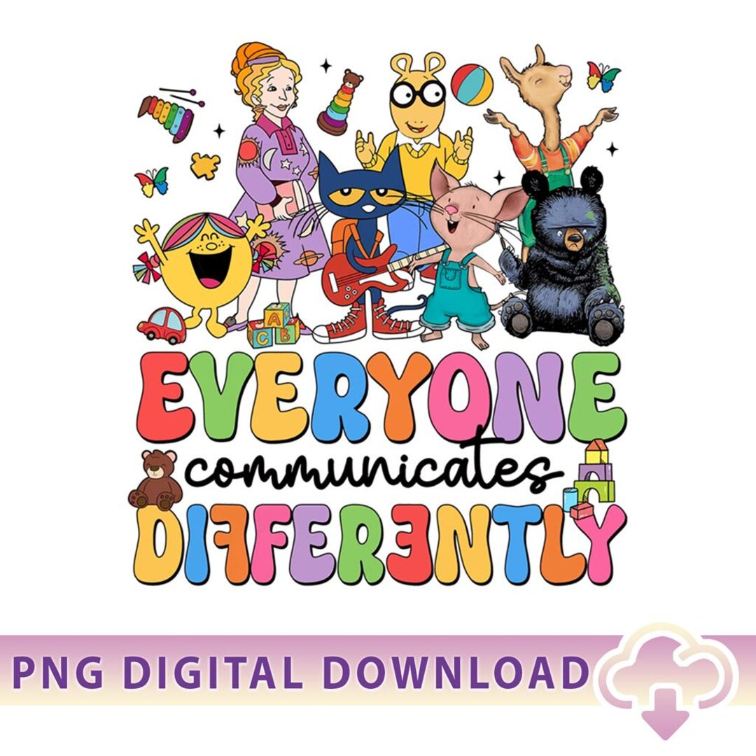 Everyone Communicates Differently PNG, Childrens Book Characters ...