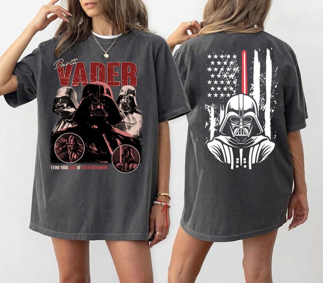Darth Vader American Flag Shirt, Starwars T-shirt, Anakin Skywalker Tee ...
