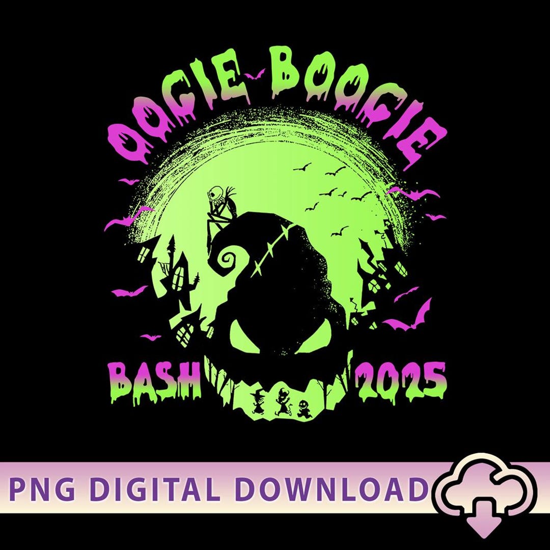 Disneyland Oogie Boogie Halloween PNG, Oogie Boogie Bash 2025, Mickey ...