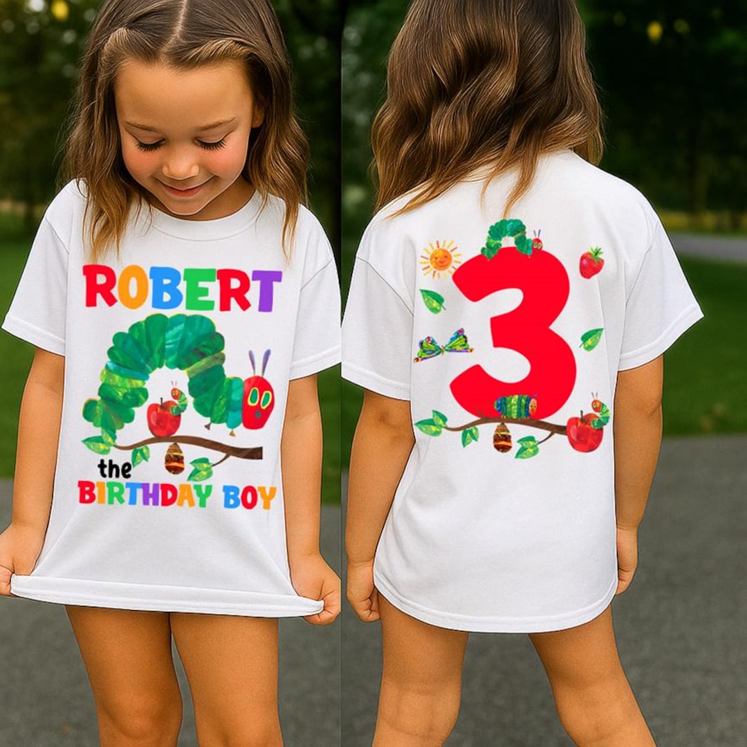 Personalized Hungry Caterpillar Birthday Comfort Colors Shirt ...