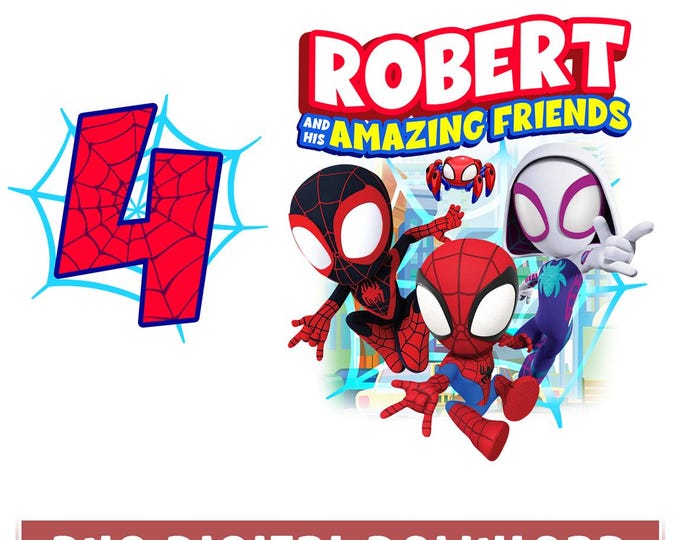 Spidey and His Amazing Friends Birthday, Spidey Png, Jpg, Spidey ...