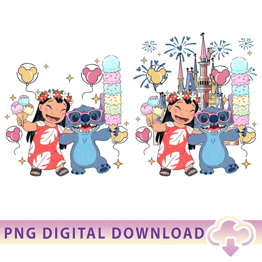 Lilo and Stitch PNG, Cute Stitch Lilo Png, Disneyland Castle Png ...