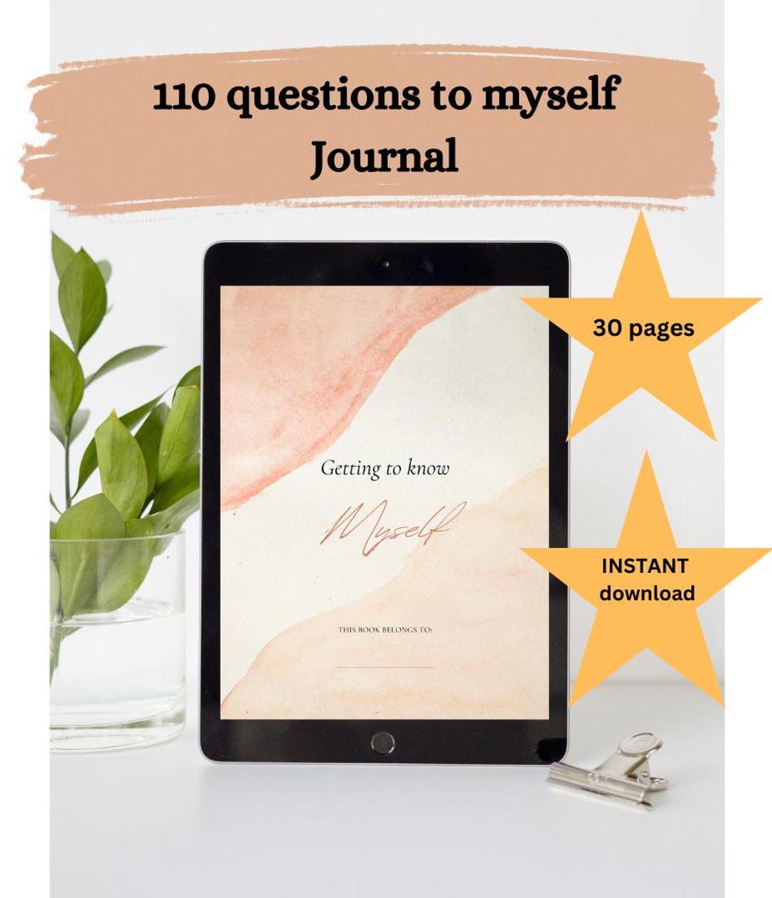 Digital Personal Development Journal, Personal Development Worksheet ...