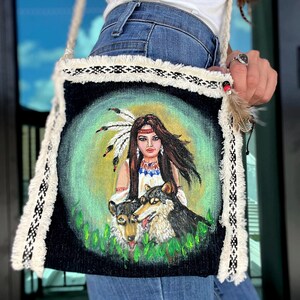 Handmade Native American Purse Boho Crossbody Bag Unique Gift - Etsy