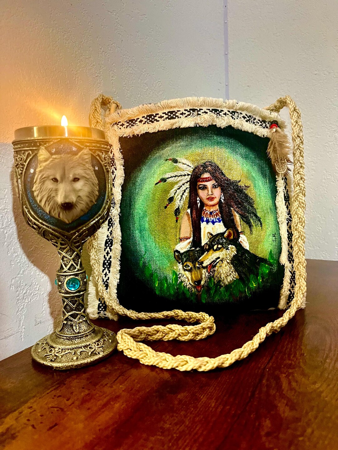 Handmade Native American Purse Boho Crossbody Bag Unique Gift - Etsy