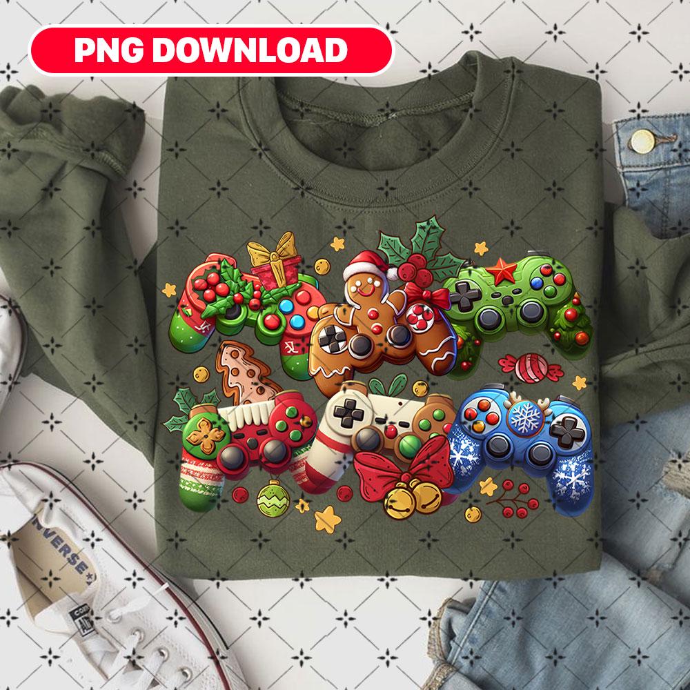 Christmas Controller PNG, Green Monster Christmas Gaming PNG, Video ...