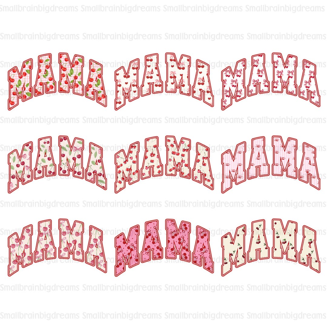 Retro Mama Cherry PNG Bundle, Retro Mama PNG, Cherry PNG, First Summer ...