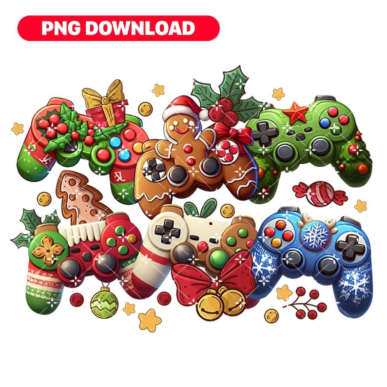 Christmas Controller PNG, Green Monster Christmas Gaming PNG, Video ...