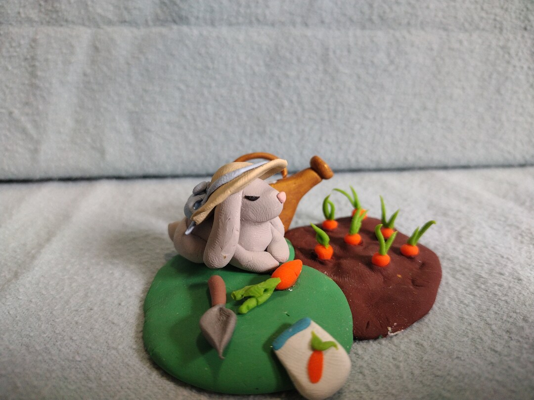 Beatrice the Bunny Figurine - Etsy