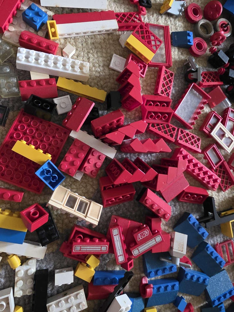 Vintage 1970s Lego 7 Sets * Incomplete Chaos * 660 615 689 613 312 361 ...