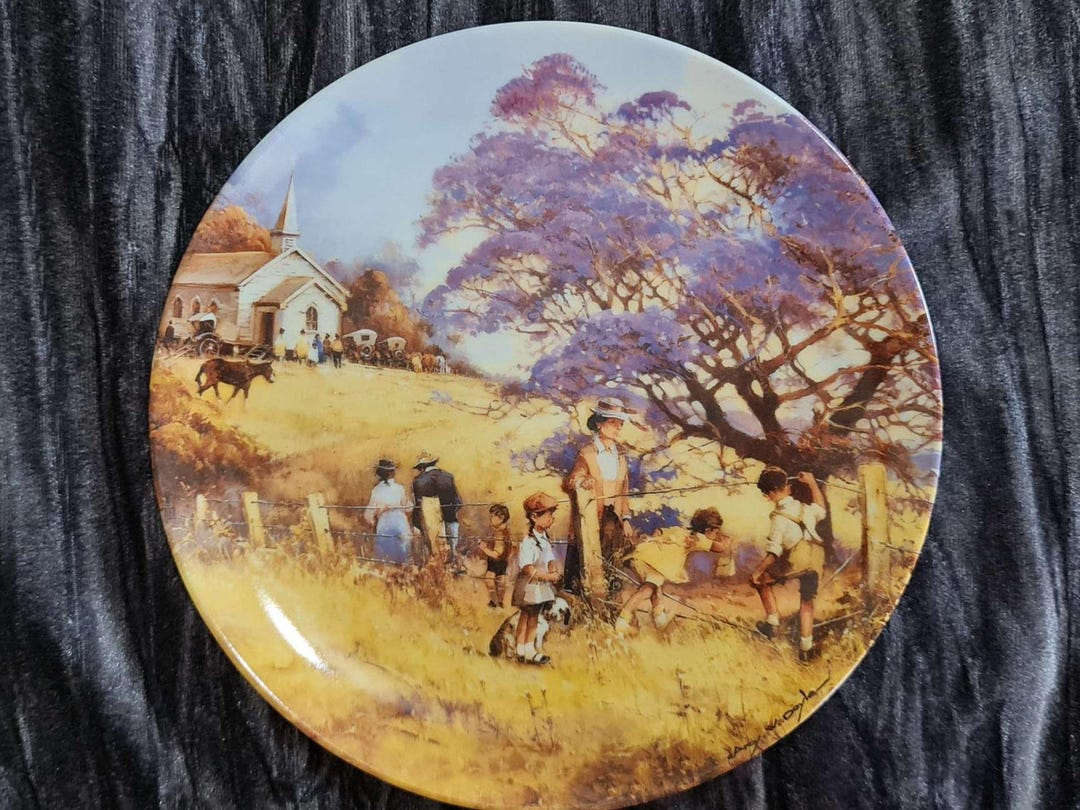 Vintage 1996 * Sunday Morning * Bygone Trades Collectors Plate by D ...
