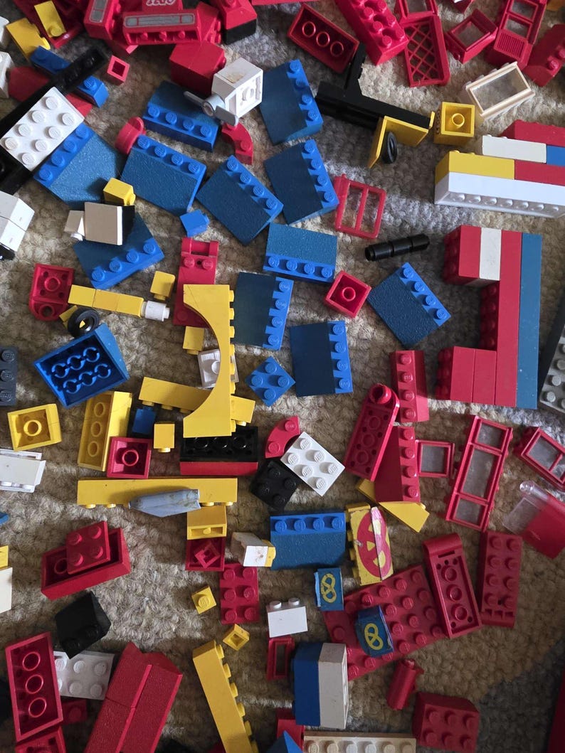 Vintage 1970s Lego 7 Sets * Incomplete Chaos * 660 615 689 613 312 361 ...