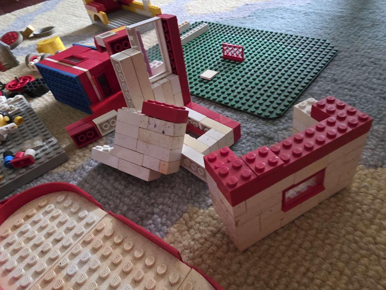 Vintage 1970s Lego 7 Sets * Incomplete Chaos * 660 615 689 613 312 361 ...