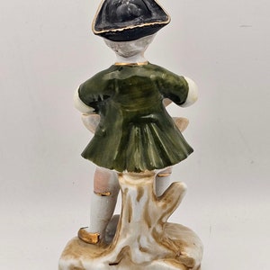 Vintage Ceramic Boy Figurine With Basket | Porcelain Country Decor - Etsy