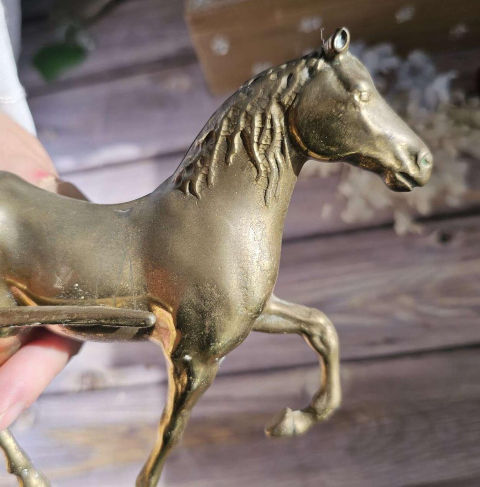 GORGEOUS & UNIQUE Vintage Brass Horse and Barrel MONEY Bank / Beer Keg ...
