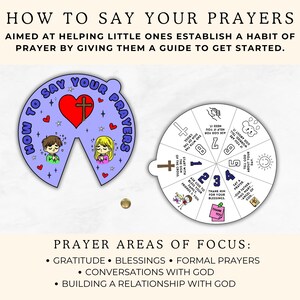 Kids Prayer Spinner Activity, Sunday School Pray Lesson, Kid Bible ...