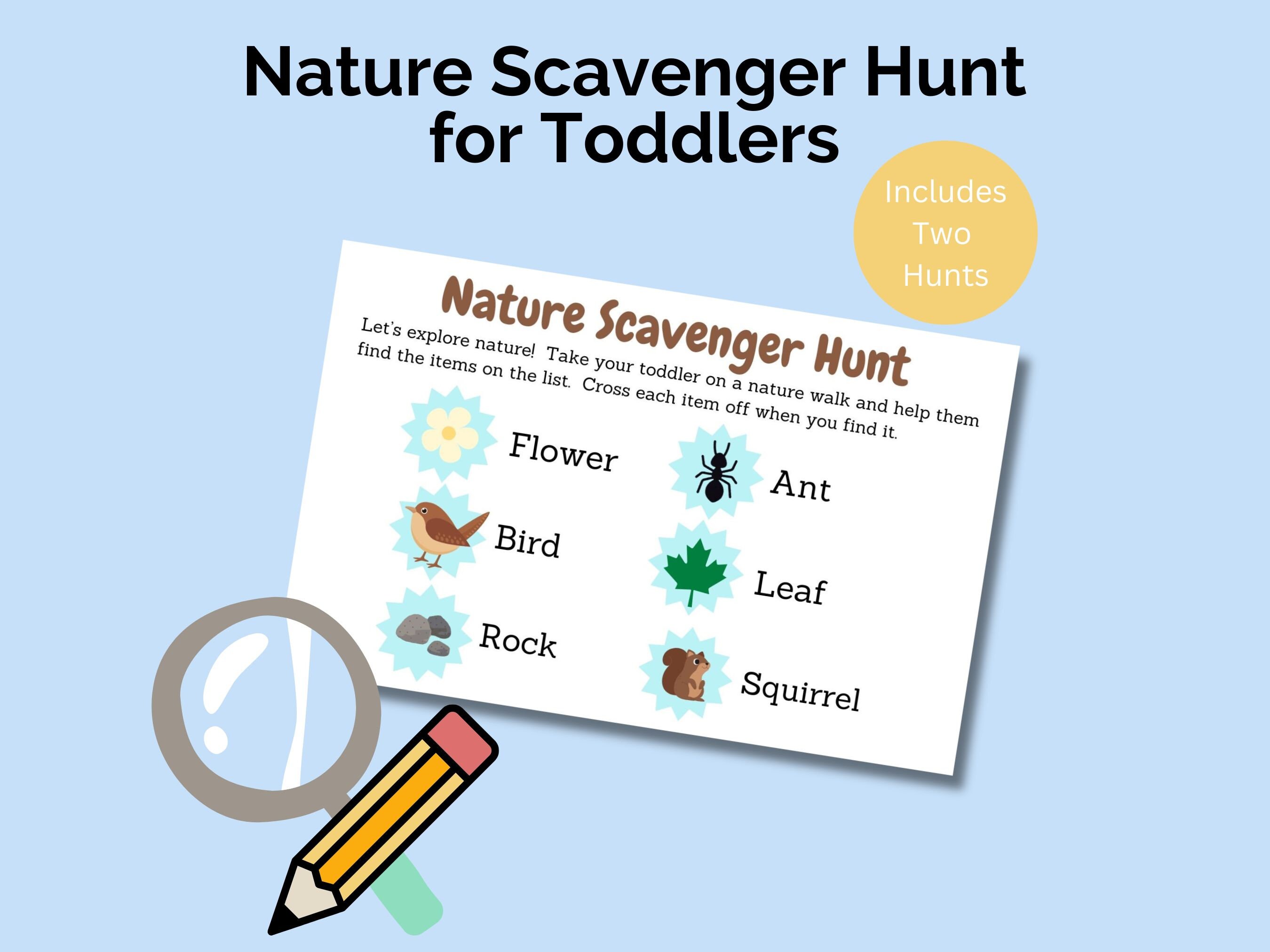 Printable Scavenger Hunt for Toddlers | Preschool Printable | Nature ...