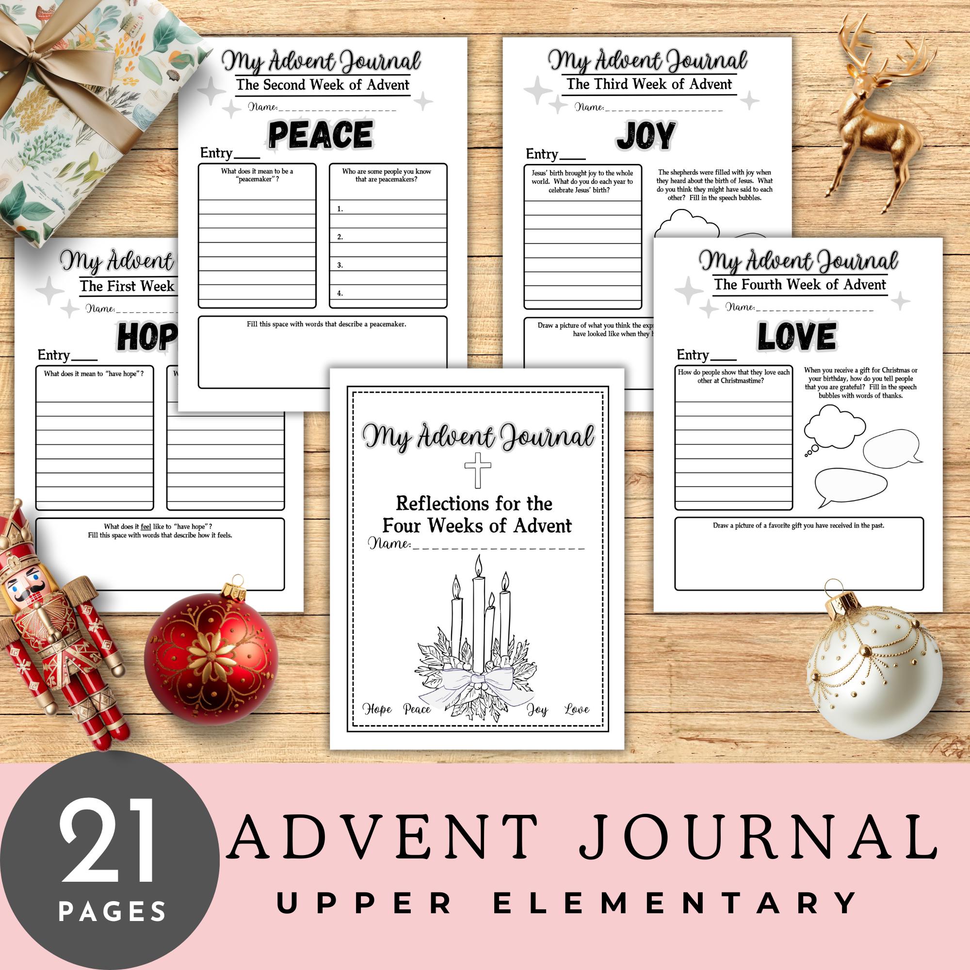 Advent Printable, Advent Worksheets, Kids Advent Activity, Kids Advent ...