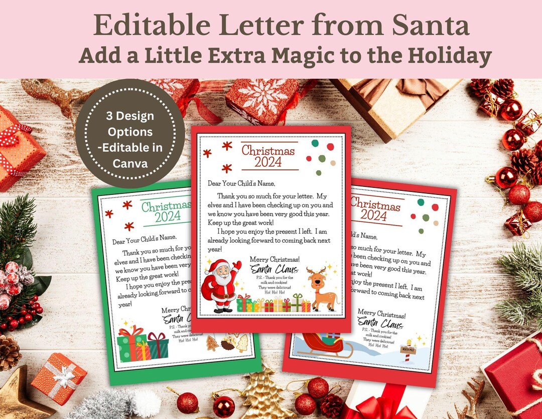 Letter From Santa, Christmas Letter, Father Christmas, Christmas ...